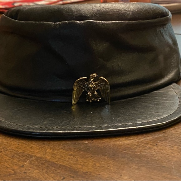 Accessories | Vintage Leather Ranger Style Hat Looks As An Army Style ...